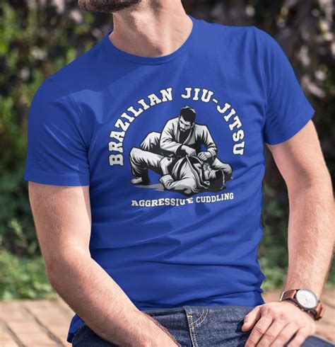 Jiu Jitsu Aggressive Cuddling Tshirt Funny BJJ T Shirt MMA T Shirt