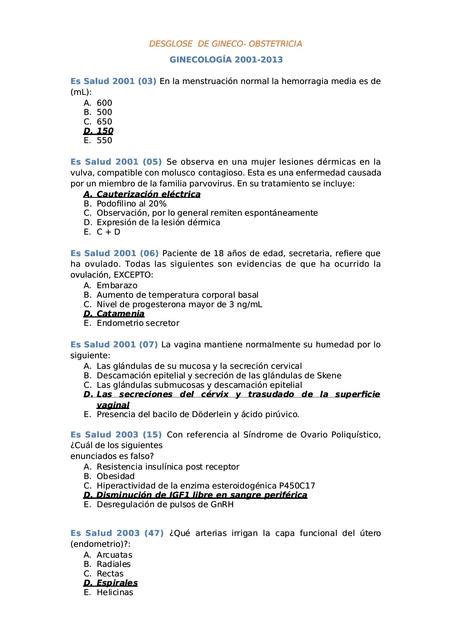 ESSALUD GINECO OBSTE Dayana Lecca UDocz