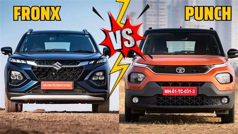 Suzuki Fronx Vs Tata Punch Maruti Fronx Vs Tata Punch Fronx Vs