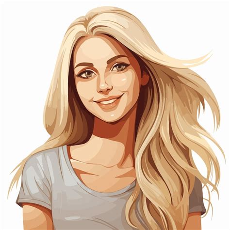 La chica linda con el oso Ilustración de dibujos animados vectorial