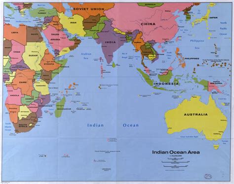 Carte de l océan Indien