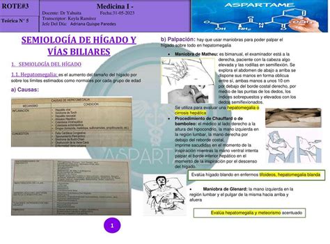 Semiología de Hígado y Vías Biliares Melvy Perez uDocz