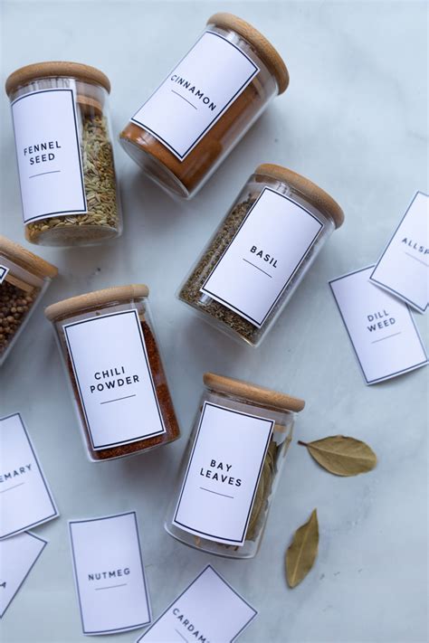 Spice Jar Labels Free Printable From Somewhat Simple