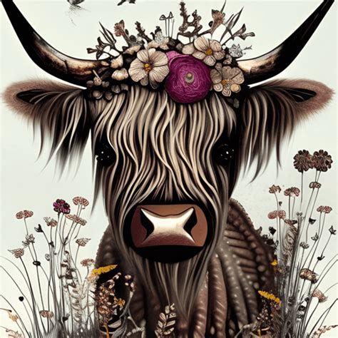 Making It Personal Designer At Creative Fabrica Highland Cow Art