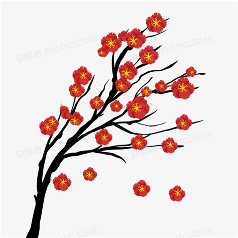卡通手绘梅花元素图片免费下载 PNG素材 编号z2ri3wkyg 图精灵