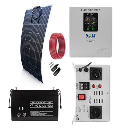 Zestaw Fotowoltaiczny W Flex Inwerter Sinus S Agm Ah