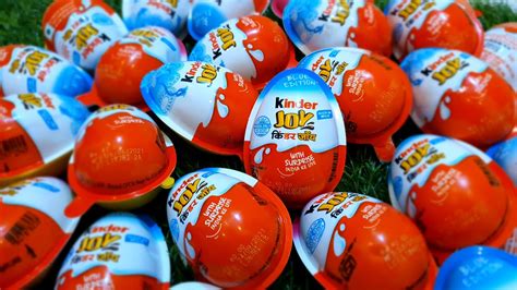 Satisfying Yummy Kinder Surprise Egg Toys Opening A Lot Of Kinder Joy