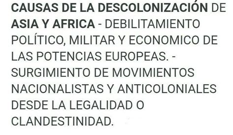 Cuáles fueron las principales causas de la descolonización de Asia y