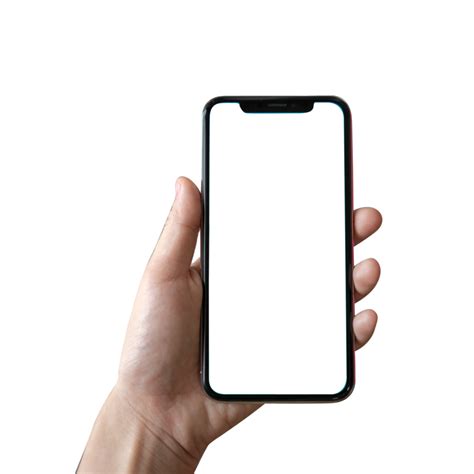 Isolated Hands And Smartphone Female Hand Holding Modern Black Phone