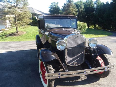 Ford Model A Victoria Leatherback For Sale Photos Technical