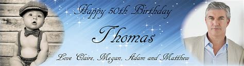 Th Birthday Th Birthday Party Banners Personalised Party