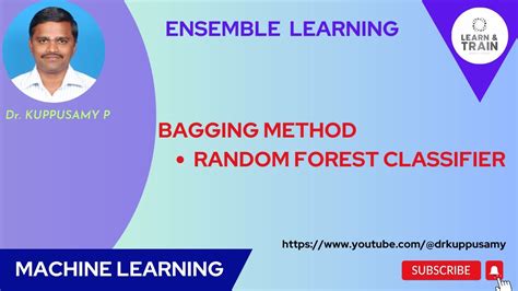62 random forest classifier bagging ensemble learning with code youtube