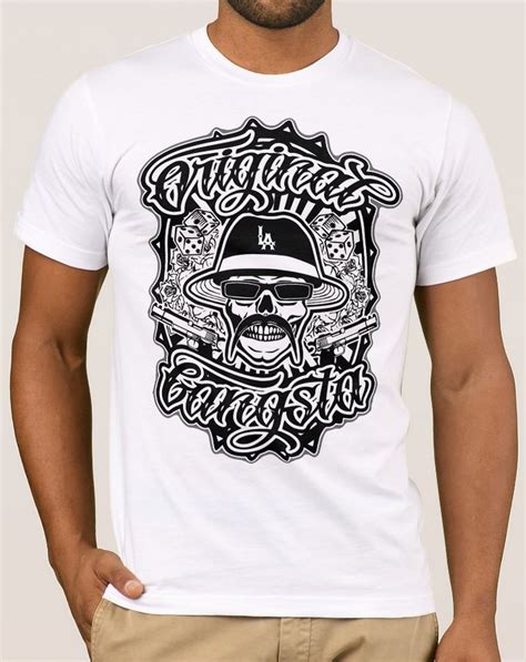 Gangsta T Shirt Gangster Gangsters Chicano Cholo Vato Loco Mexican