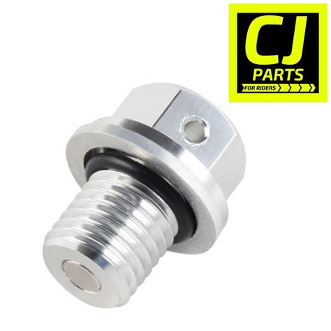 Parafuso Óleo Bujão Magnético Anel Honda Nc750x Cb500x Prata CJ