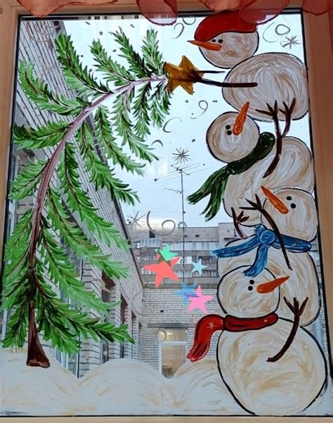 Pin By On Christmas Window Painting Christmas