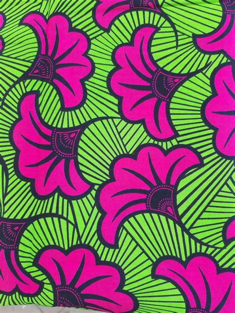 Tissu wax par 50 centimètres fleurs de mariage roses sur Etsy