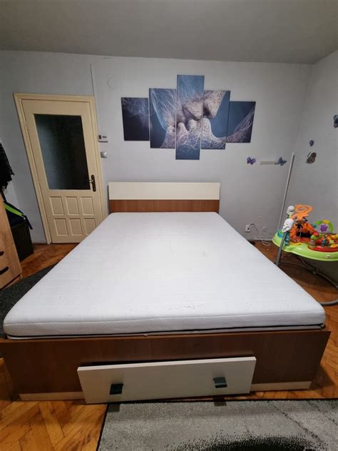 Pat și saltea 160x200 Mofleni OLX ro