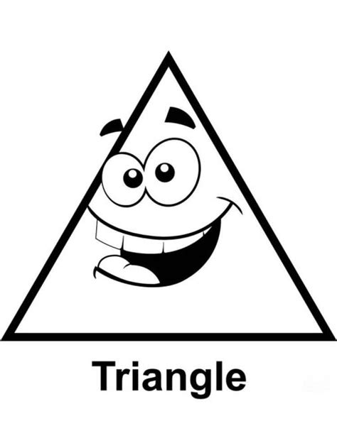 Triangle Coloring Pages Printable Free Easy To Color