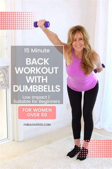 Minute Back Workout With Dumbbells For Women Over Lose Back Fat