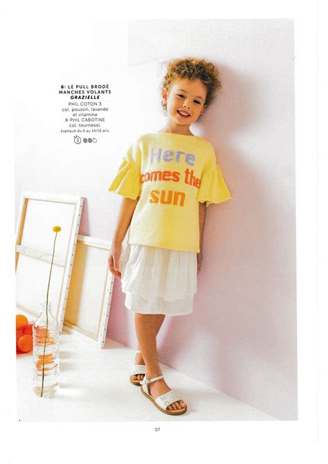 Pull Enfant Grazielle Phil Coton 3 Et Phil Cabotine Perles Roses