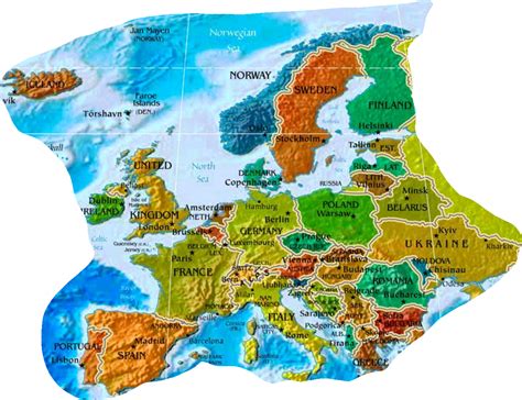 Europakarte Mit Hauptstadten Zum Ausdrucken