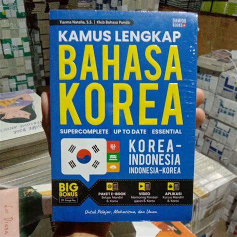 Jual BUKU Kamus Lengkap Bahasa KOREA Untuk Pelajar Mahasiswa Dan