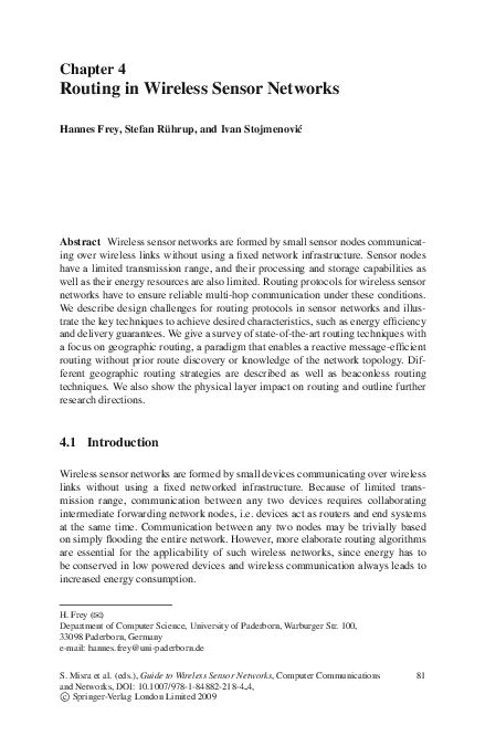 pdf routing in wireless sensor networks tin luu ngoc