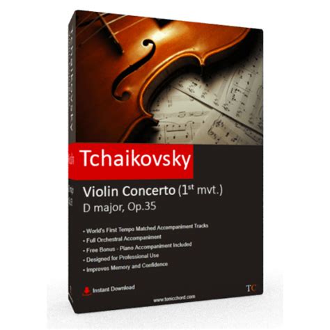 Tchaikovsky Violin Concerto In D Major Op 35 Accompaniment