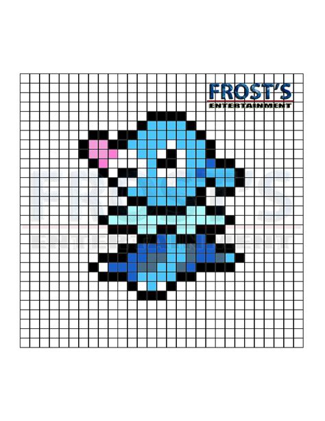 Pokémon Perler Bead Popplio Pattern Popplio Pokemon Pokemon Blastoise