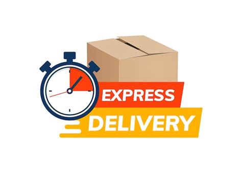 Premium Vector Express Delivery Service Logo Fast Time Delivery Order