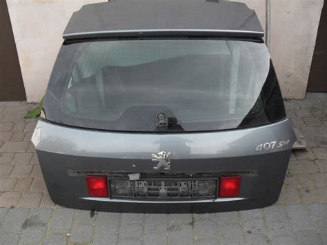 PEUGEOT 407 SW KOMBI TYLNA KLAPA TYL EZWD 11222711282 Oficjalne