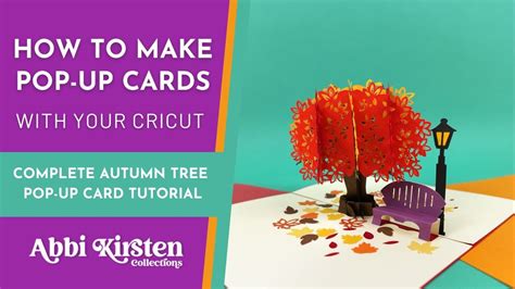 How To Make A Fall Tree Pop Up Card With Cricut Youtube