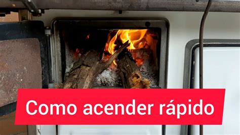Fogão a lenha esmaltado rápido e fácil de acender YouTube