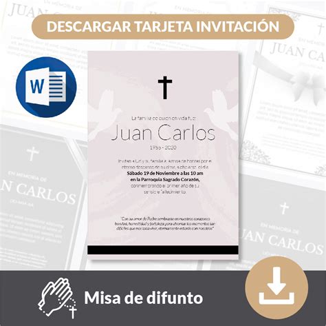 Total 76 Imagen Modelo De Invitacion Para Misa De Honras Abzlocal Mx