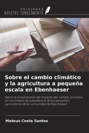 Pdf Sobre El Cambio Clim Tico Y La Agricultura A Peque A Escala En