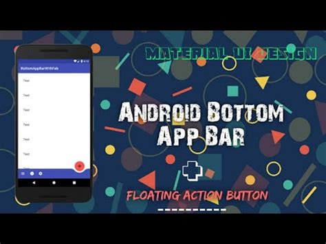 Android Bottom App Bar Floating Action Button Material Design