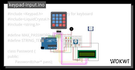 Keypad Input Ino Copy Wokwi ESP32 STM32 Arduino Simulator