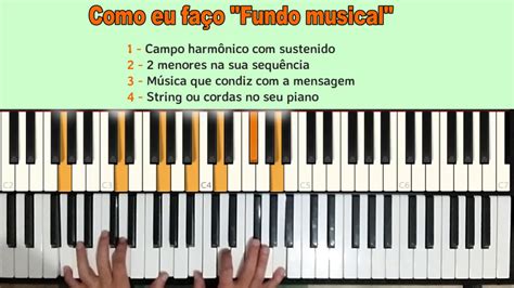 Fundo musical no teclado Como eu faço e dicas importantes YouTube