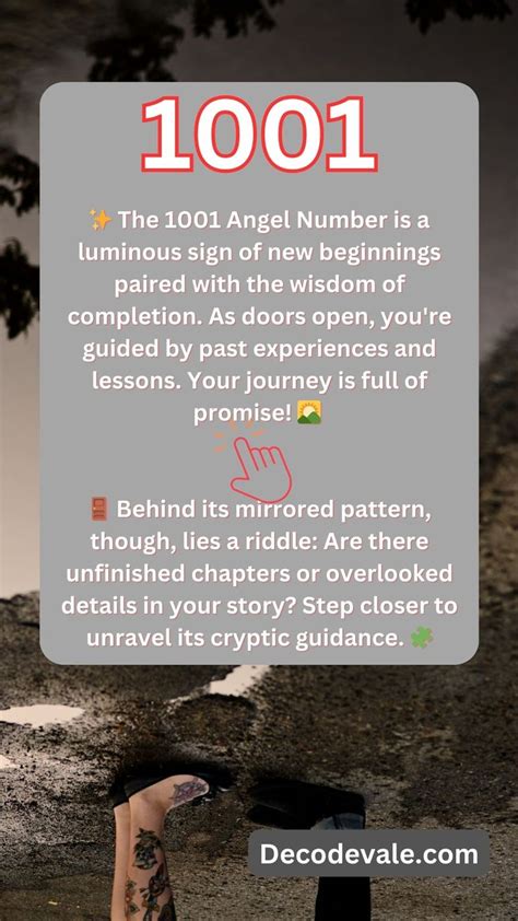 The 1001 Angel Number Is A Luminous Sign Of New Beginnings Paired With