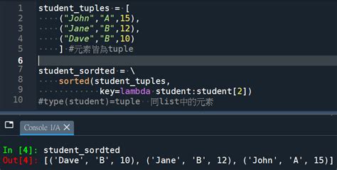 python sorted 排序 參數key lambda 匿名函式 物件導向 def repr self 原形畢露 def str self 給人