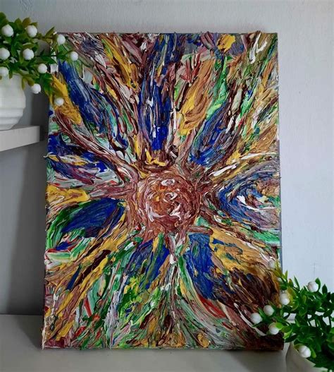 Abstract Flower Painting Hobbies Toys Stationary Craft Art