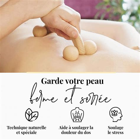 Rouleau massage masseur pour corps bois Nature Découvertes