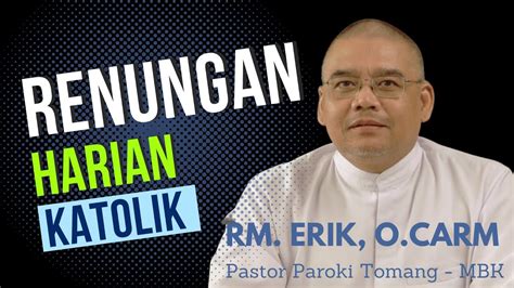 RENUNGAN HARIAN KATOLIK SABTU 3 JUNI 2023 YouTube