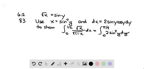 SOLVED Trigonometric Substitution Suppose X Siny A Use The