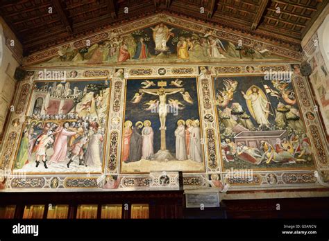 Four Frescoes In The Sacristy Of The Basilica Of Santa Croce Basilica