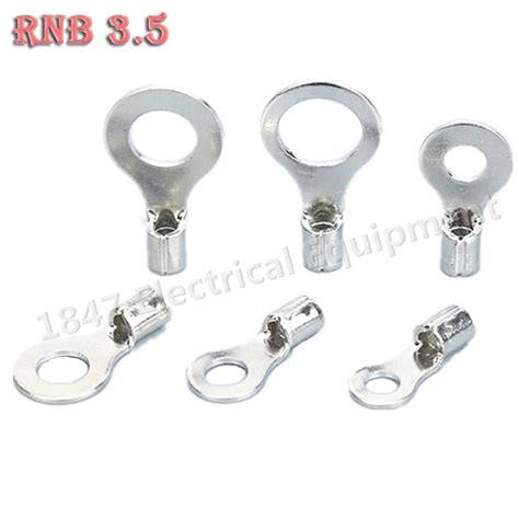 New 100pcs RNB 3 5 4 Non Insulated Ring Terminal Electrical Wire Crimp
