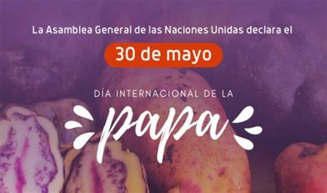 ONU declara el 30 de mayo como el Día Internacional de la Papa