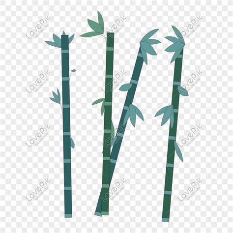Cartoon Bamboo Vector Hand Drawn Material Free PNG And Clipart Image