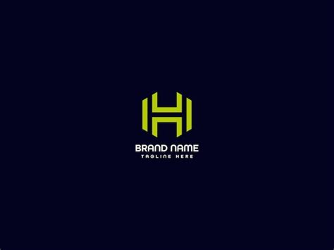Logotipo De Letra H Moderna Vector Premium