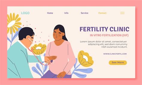 Premium Vector Fertility Clinic Template Design